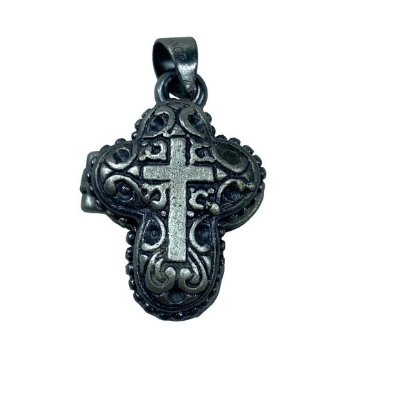Jewelry | Prayer Box Cross Shape Christian Pendant Magnetic Closure ...